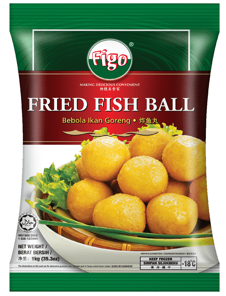 FIGO 炸鱼丸 FRIED FISH BALL 1KG X 10PKT – Sea Capital Seafood